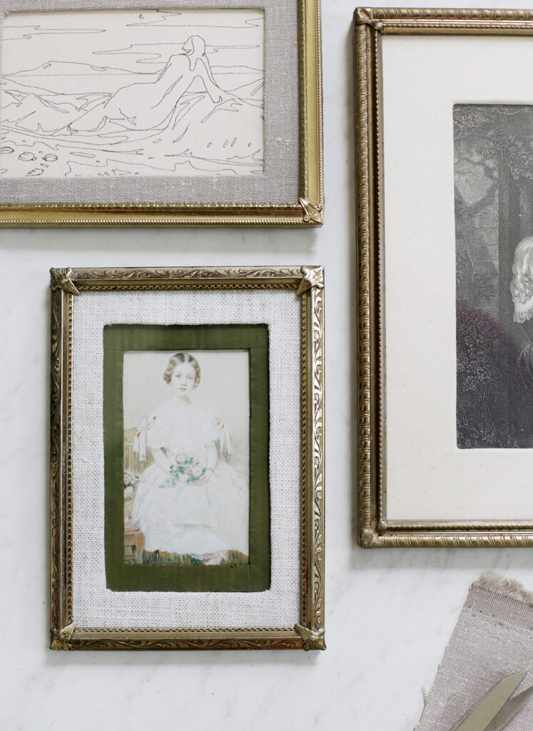 DIY Linen Photo Mats - The Merrythought