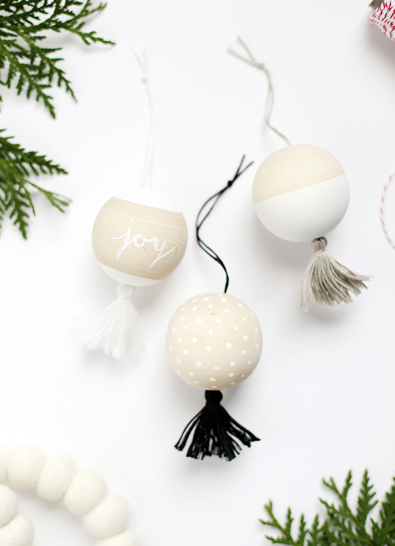 DIY Wooden Tassel Ornaments - The Merrythought