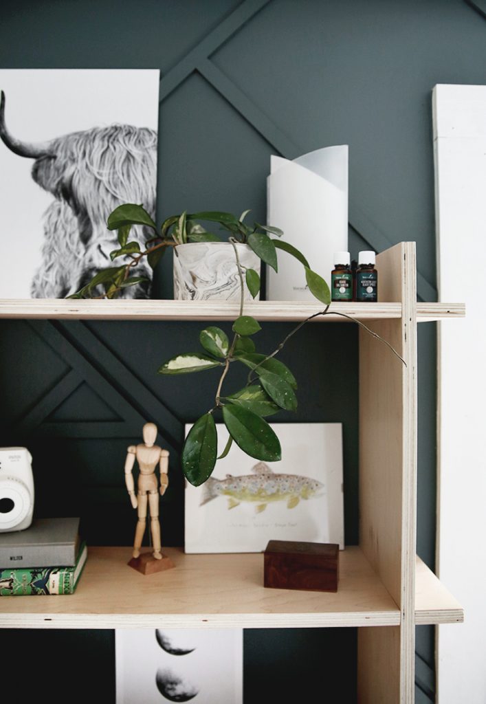 DIY Modern Plywood Shelf