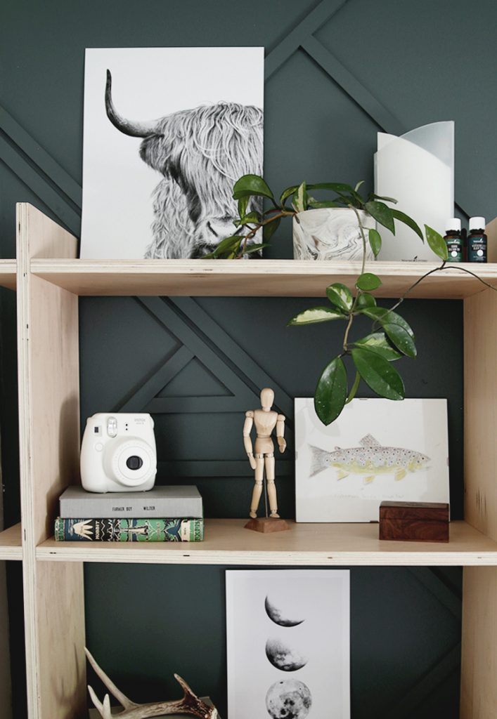 DIY Modern Plywood Shelf