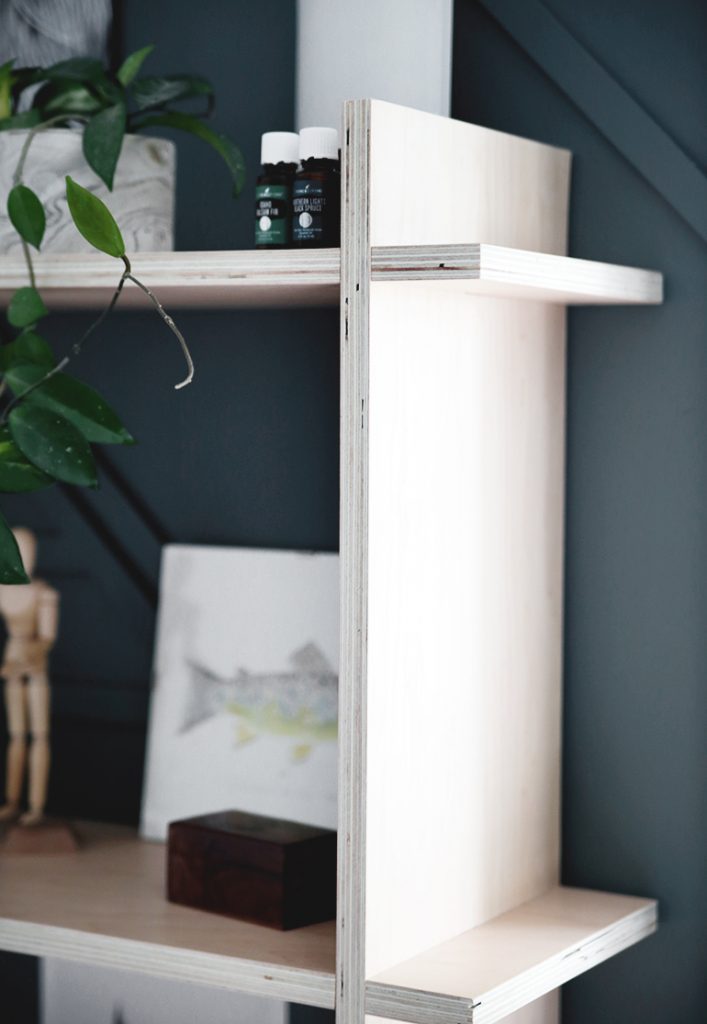 DIY Modern Plywood Shelf