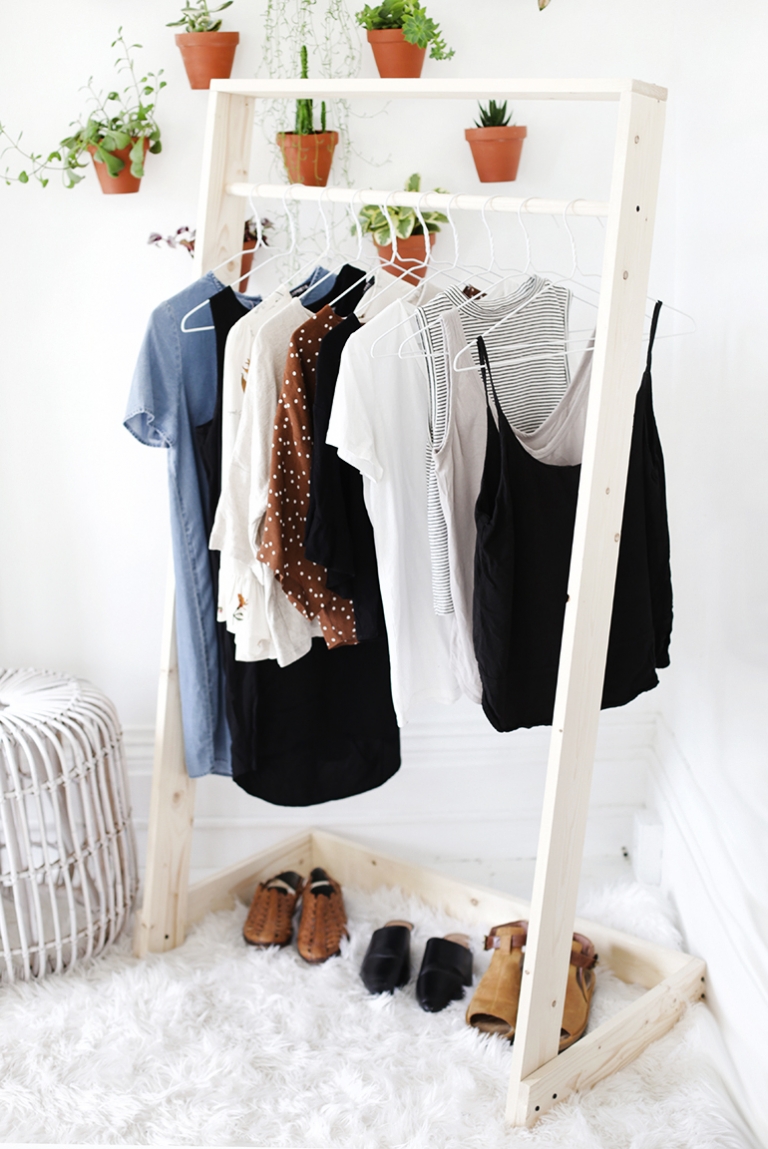 Wooden Clothes Rack
