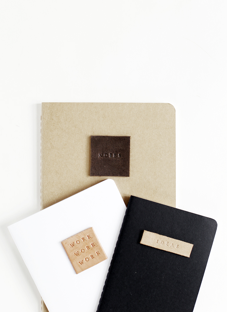 DIY Leather Stamp Notebook - The Merrythought