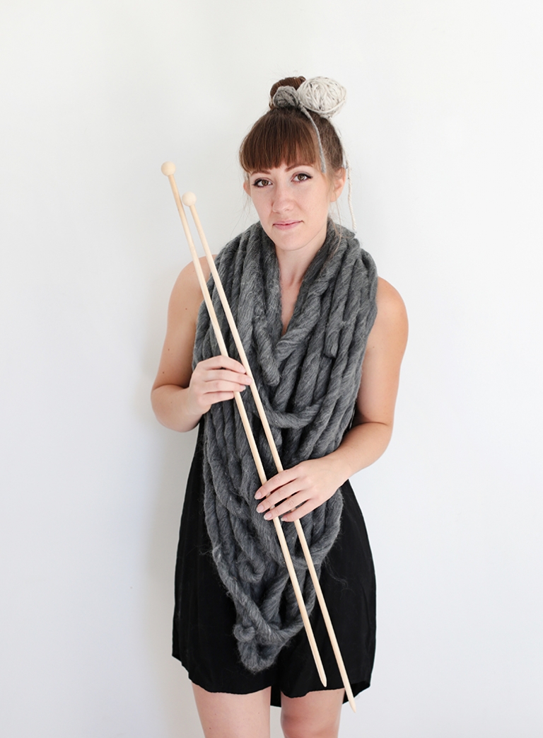 DIY Yarn & Knitting Needles Costume - The Merrythought