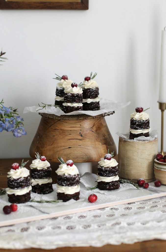 Mini Brownie Cakes - The Merrythought