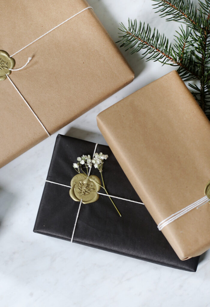 DIY Wax Stamp Gift Wrapping - The Merrythought