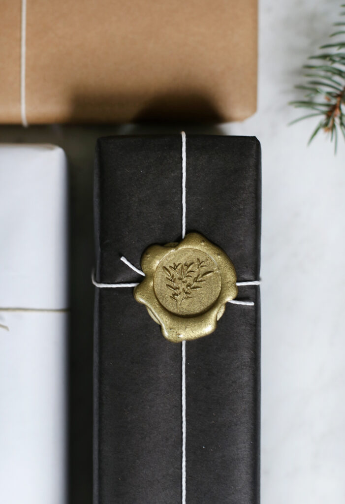 DIY Wax Stamp Gift Wrapping - The Merrythought