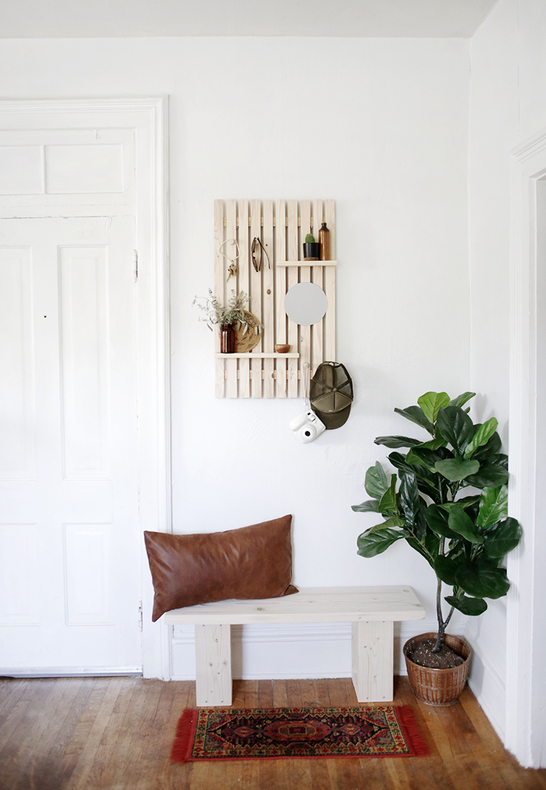 DIY Slat Wall Shelf - The Merrythought