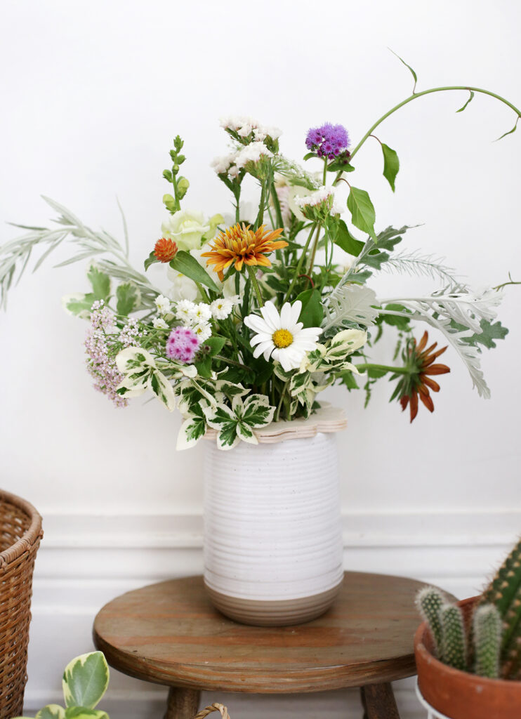 DIY Wooden Floral Stem Holders - The Merrythought