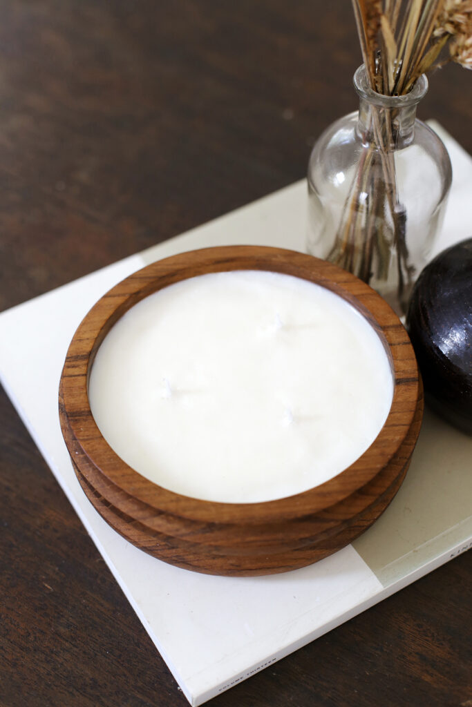 DIY Wood Bowl Candle - The Merrythought