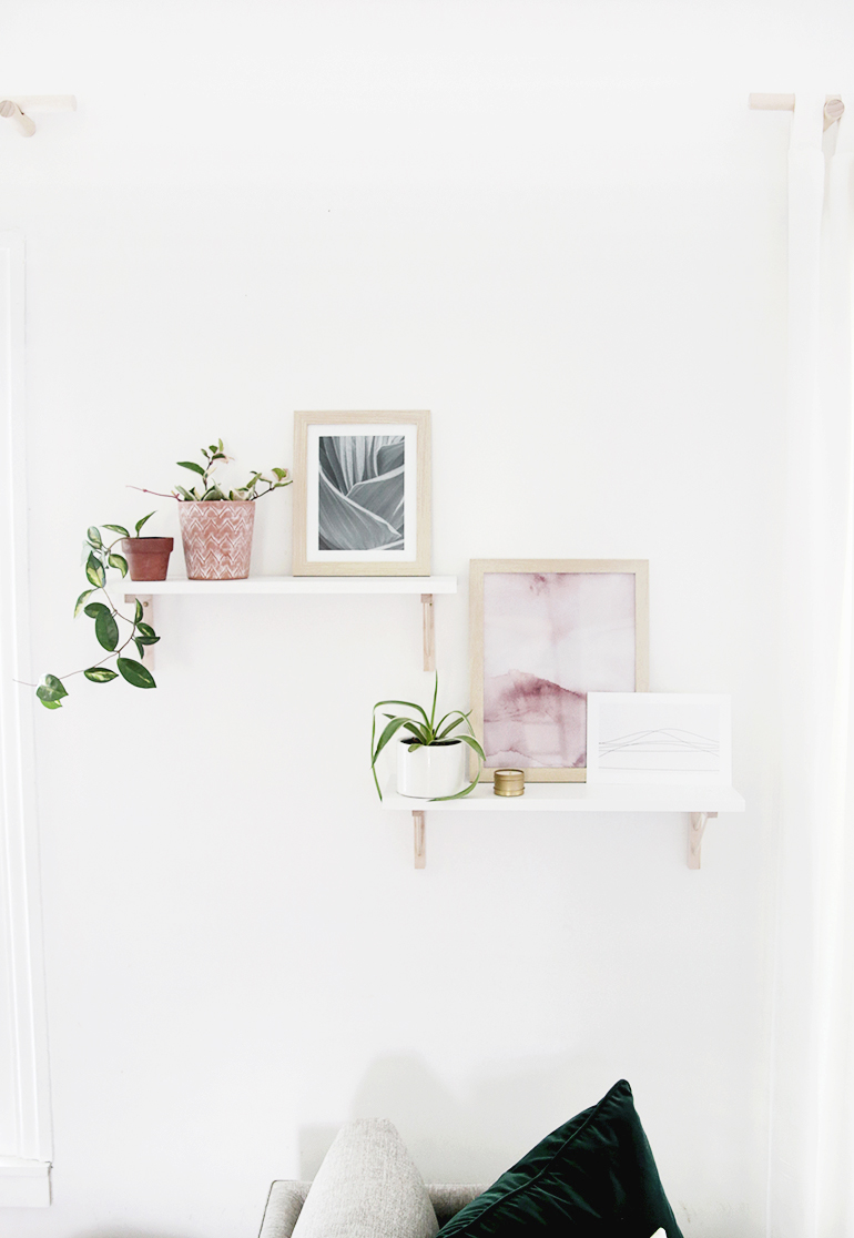 DIY Modern Wood Shelf Brackets