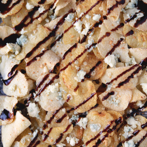 Blue Cheese Balsamic Potato Chips