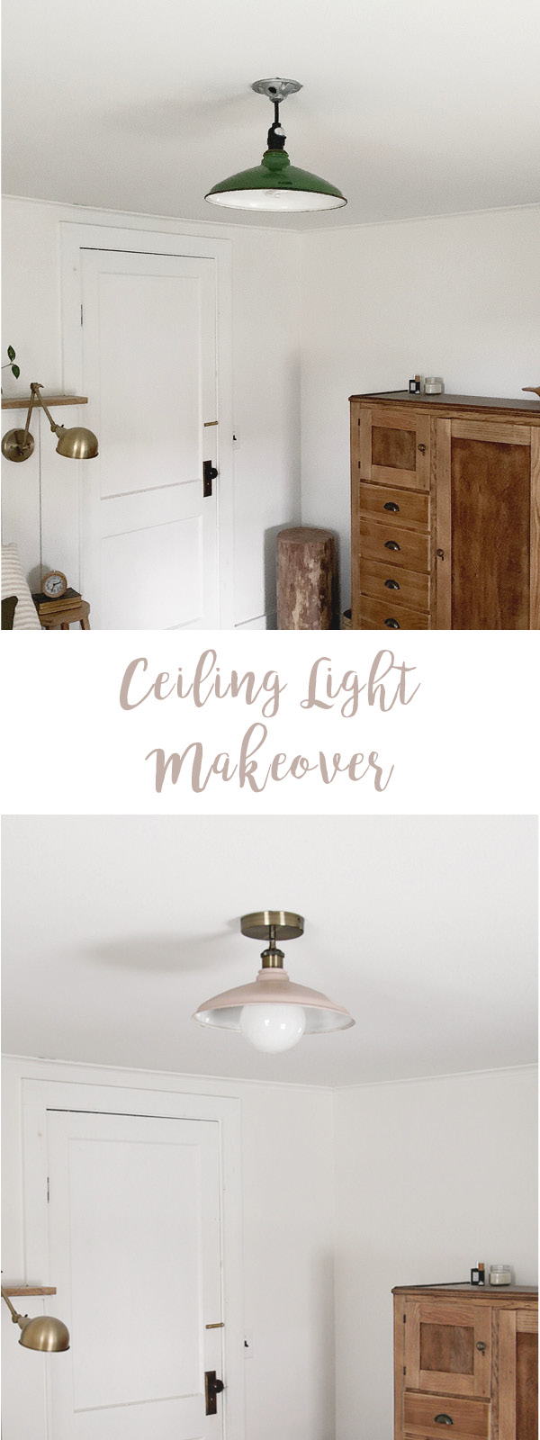 Ceiling Light Makeover