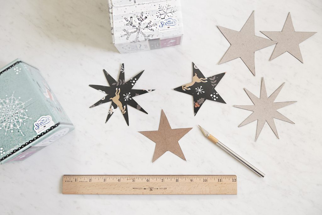 DIY 3D Cardboard Stars - How to Make 3D Stars from Cardboard