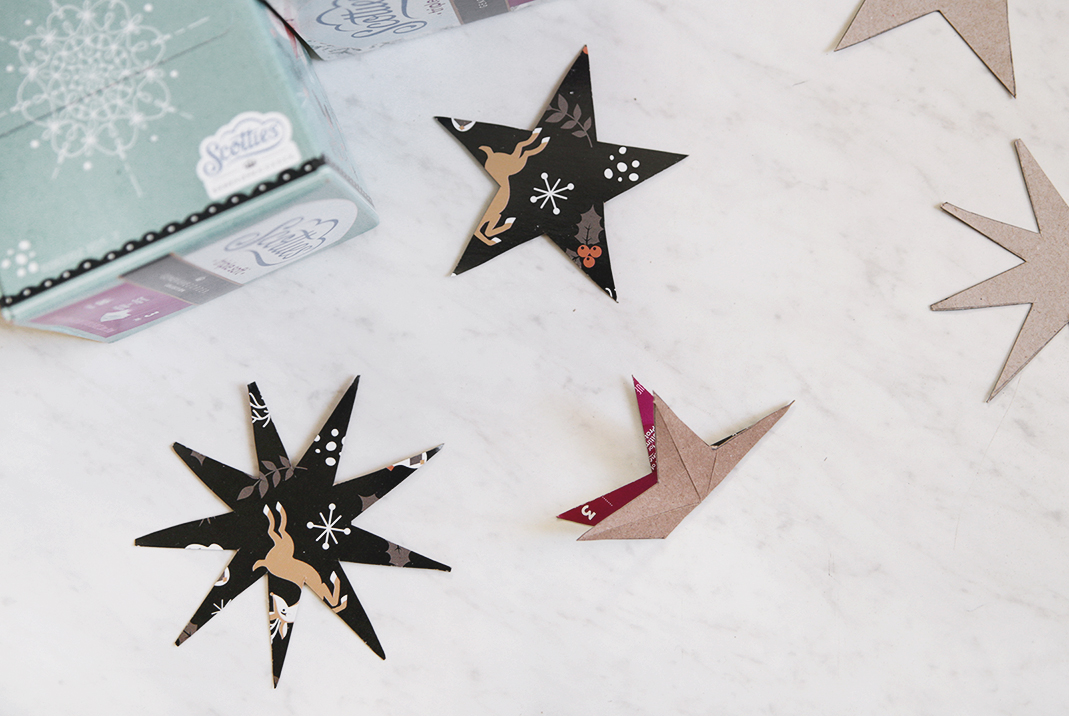 DIY 3D Cardboard Stars - How to Make 3D Stars from Cardboard