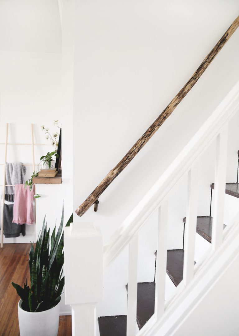 DIY Branch Handrail - How to Make a Handrail from a Branch