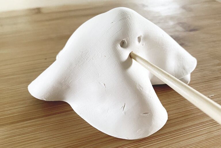 DIY Clay Ghost Tea Lights