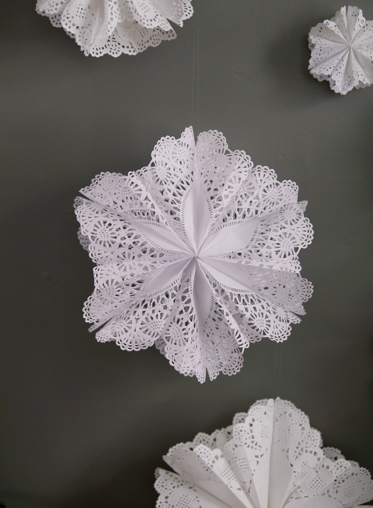 How to Make DIY Paper Doily Snowflakes
