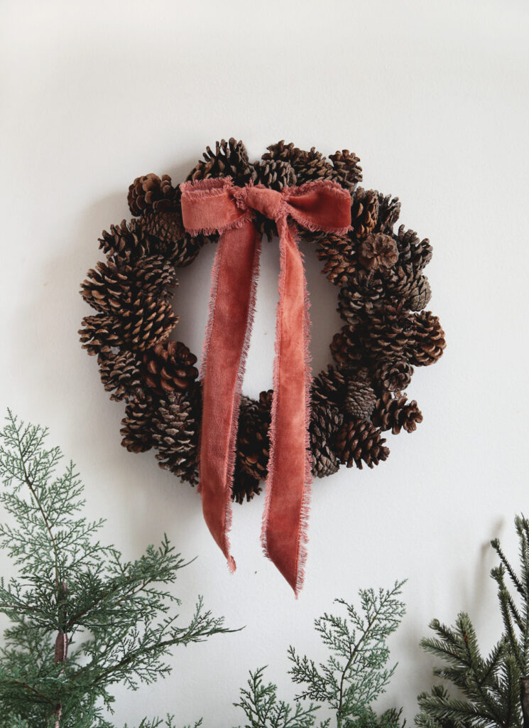 How to Make a Pinecone Wreath