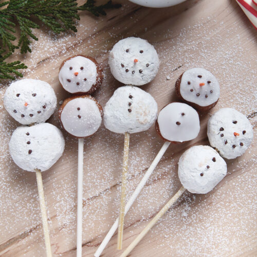 Easy Snowman Donuts