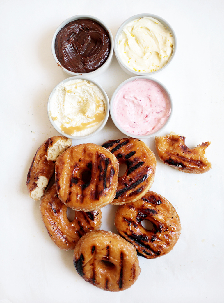 Grilled Donuts with Dip - The Merrythought