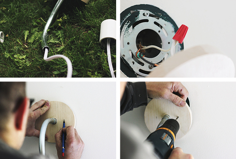 DIY Hanging Wall Light - The Merrythought