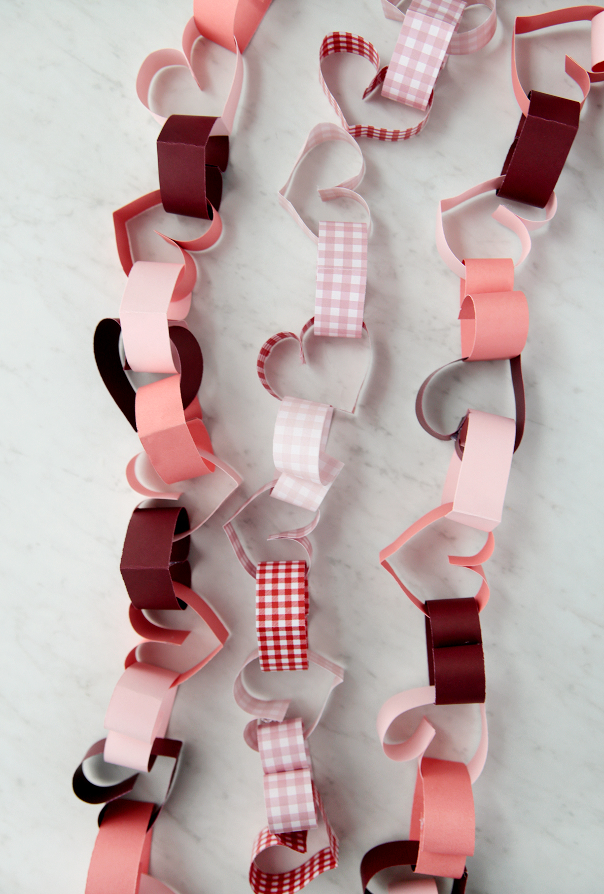Heart Paper Chain Garland