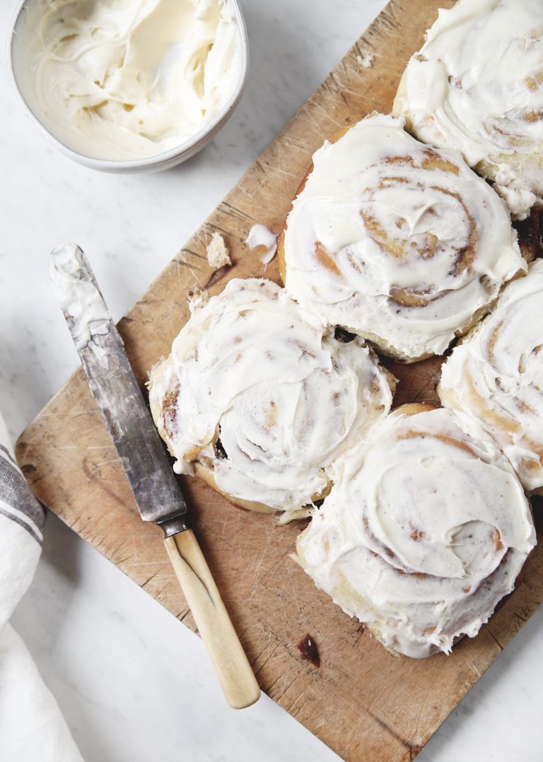 Maple Cinnamon Rolls with Maple Cream Cheese Frosting