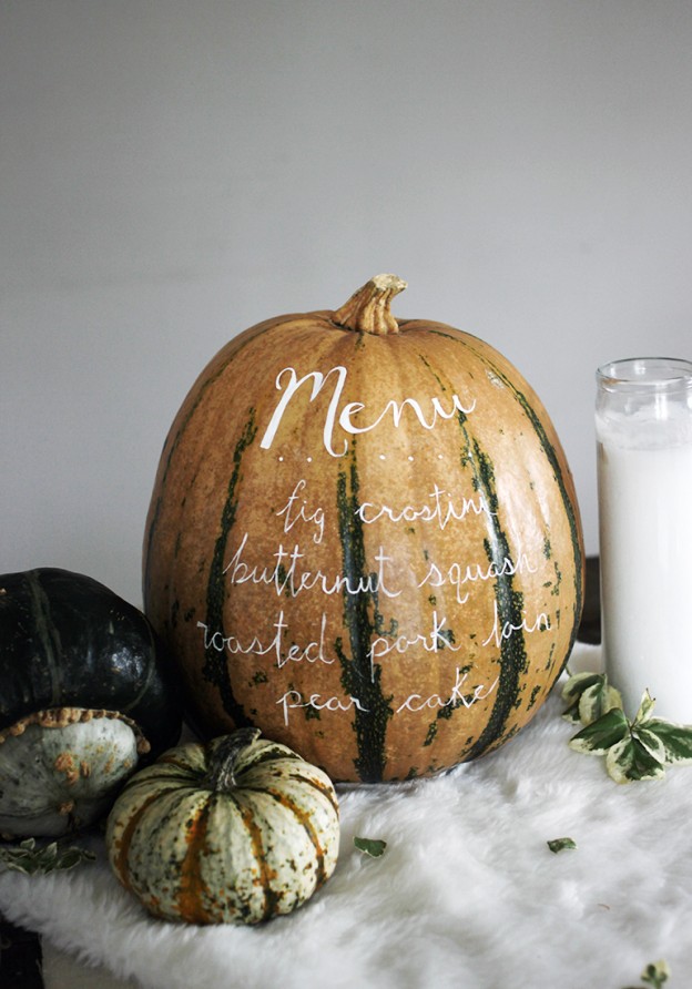 DIY Menu Pumpkin - The Merrythought