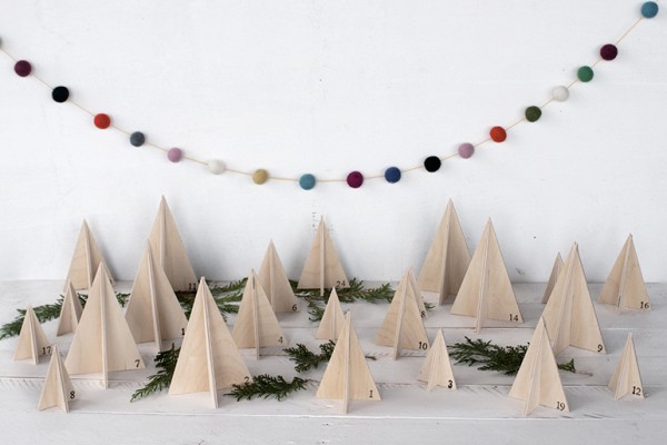Wooden Tree Advent Calendar - The Merrythought