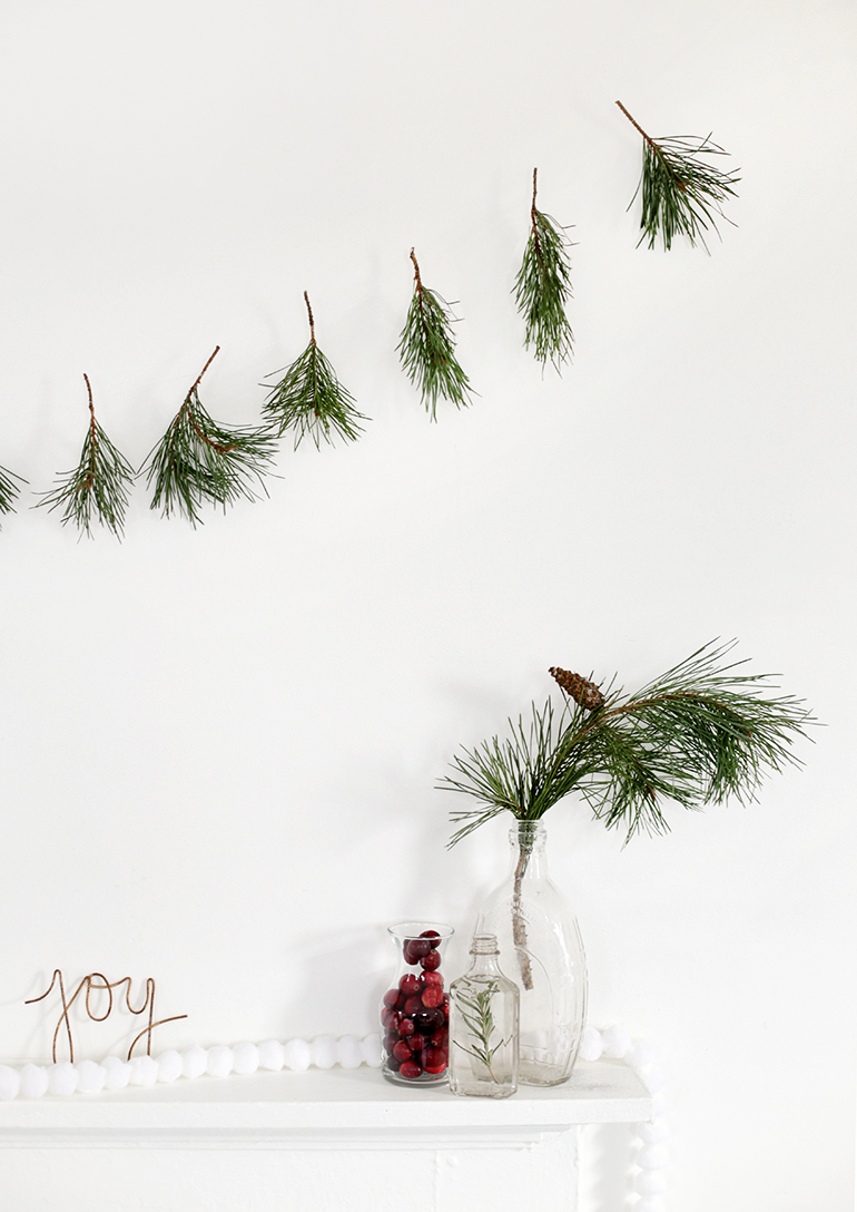 DIY Pine Sprig Garland - The Merrythought