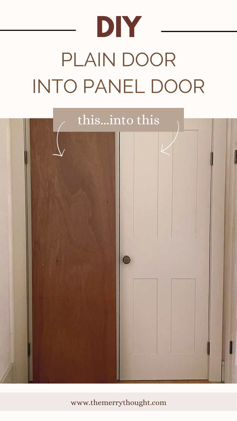 DIY Plain Door into Panel Door