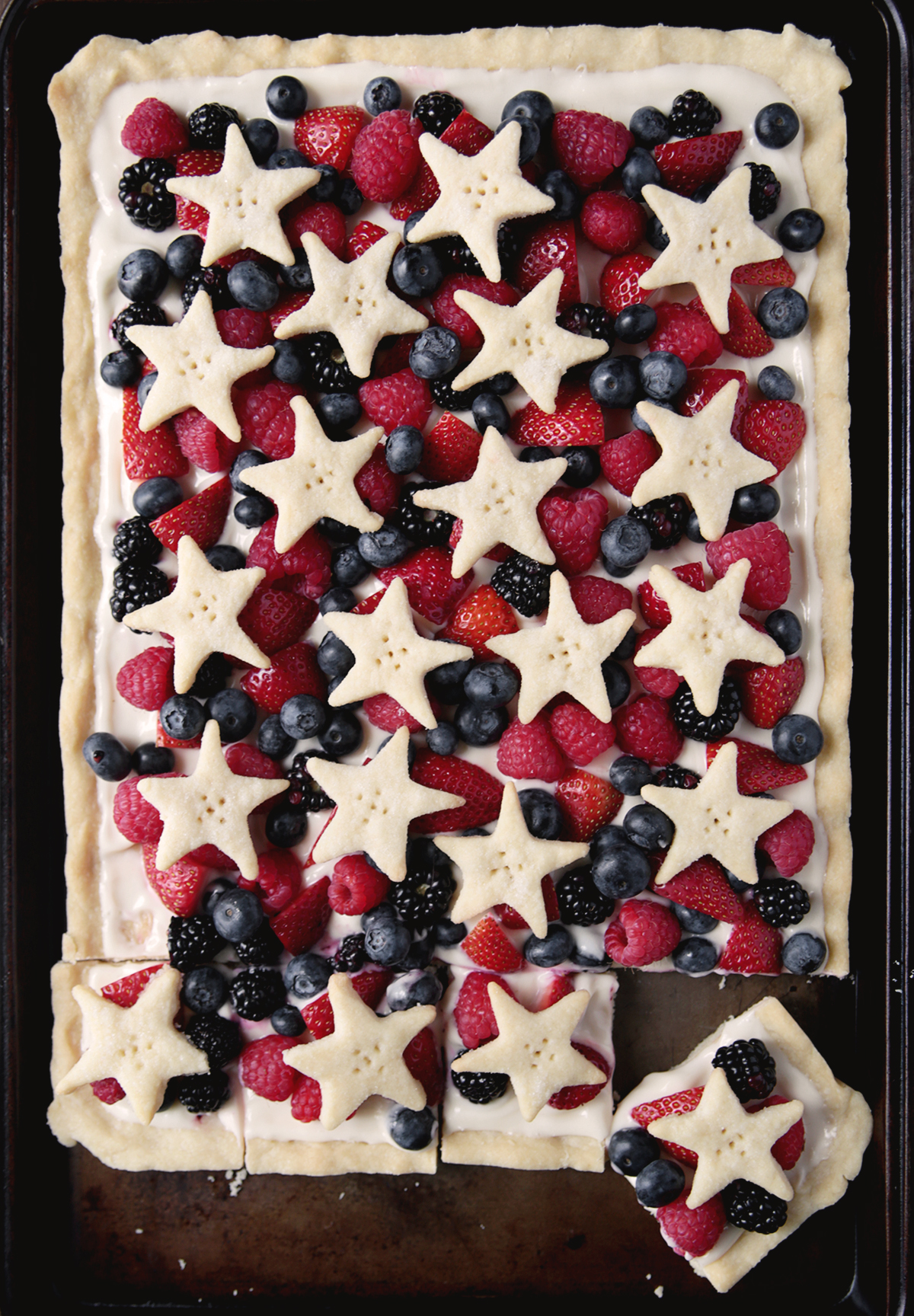Star Spangled Lemon Berry Tart