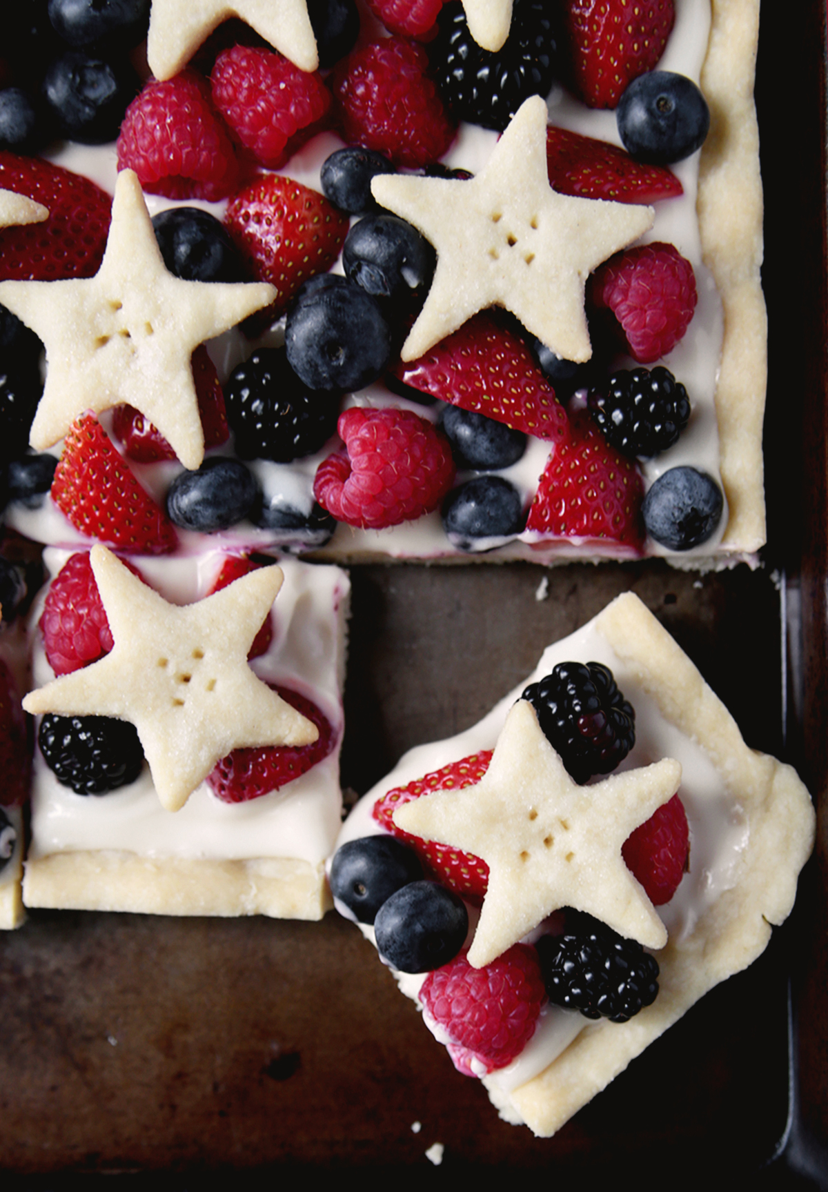 Star Spangled Lemon Berry Tart